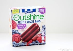 Chocolate Dipped Outshine Blueberry Green Protein Shake - Girl Loves Glam