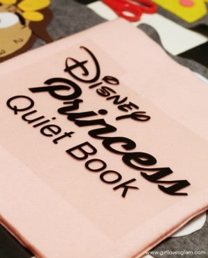 Disney Princess Quiet Book with Pattern - Girl Loves Glam