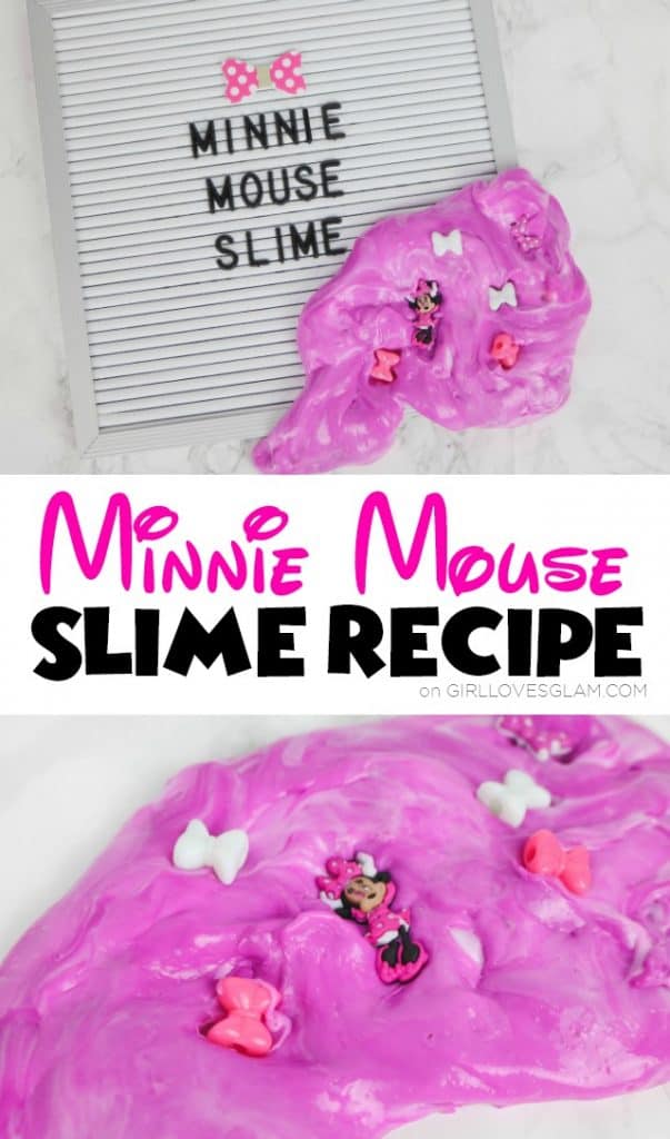 Minnie Mouse Slime Recipe - Girl Loves Glam