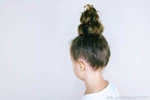 Poop Emoji Hairstyle for Crazy Hair Day - Girl Loves Glam