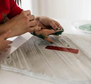 Christmas Kid Craft Handprint Candle - Girl Loves Glam