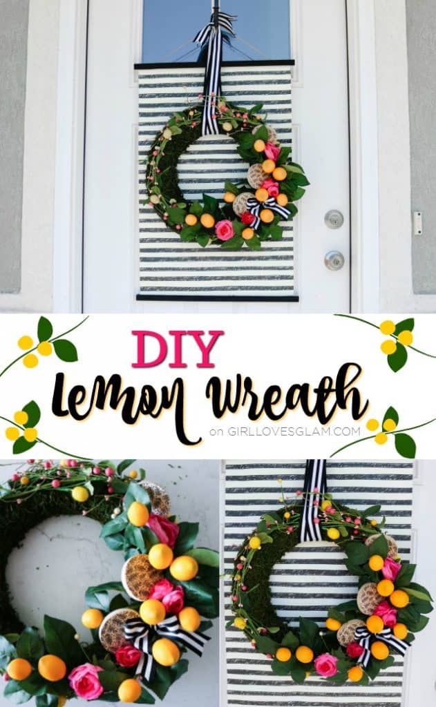 DIY Lemon Wreath - Girl Loves Glam